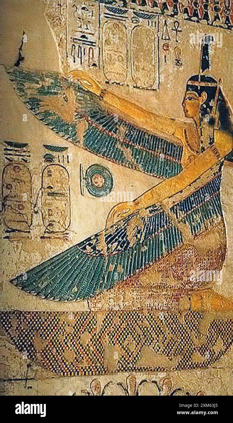 7284. Maat goddess of Truth, justice and the cosmic order in ancient Egyptian Mythology ...