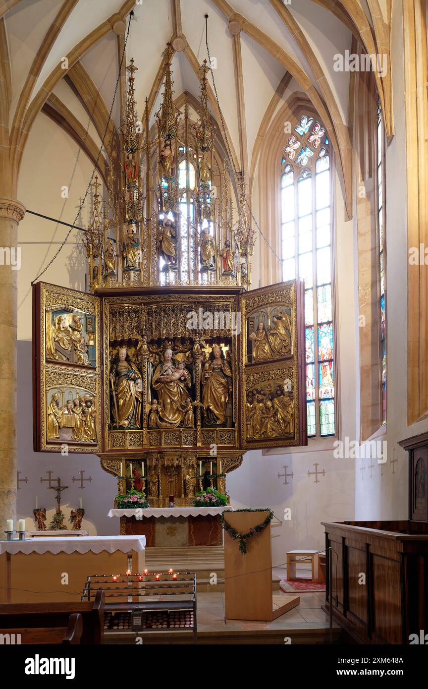 Hallstatt, Upper Austria, Austria. Parish Church of the Assumption of Mary, also Maria am Berg ...