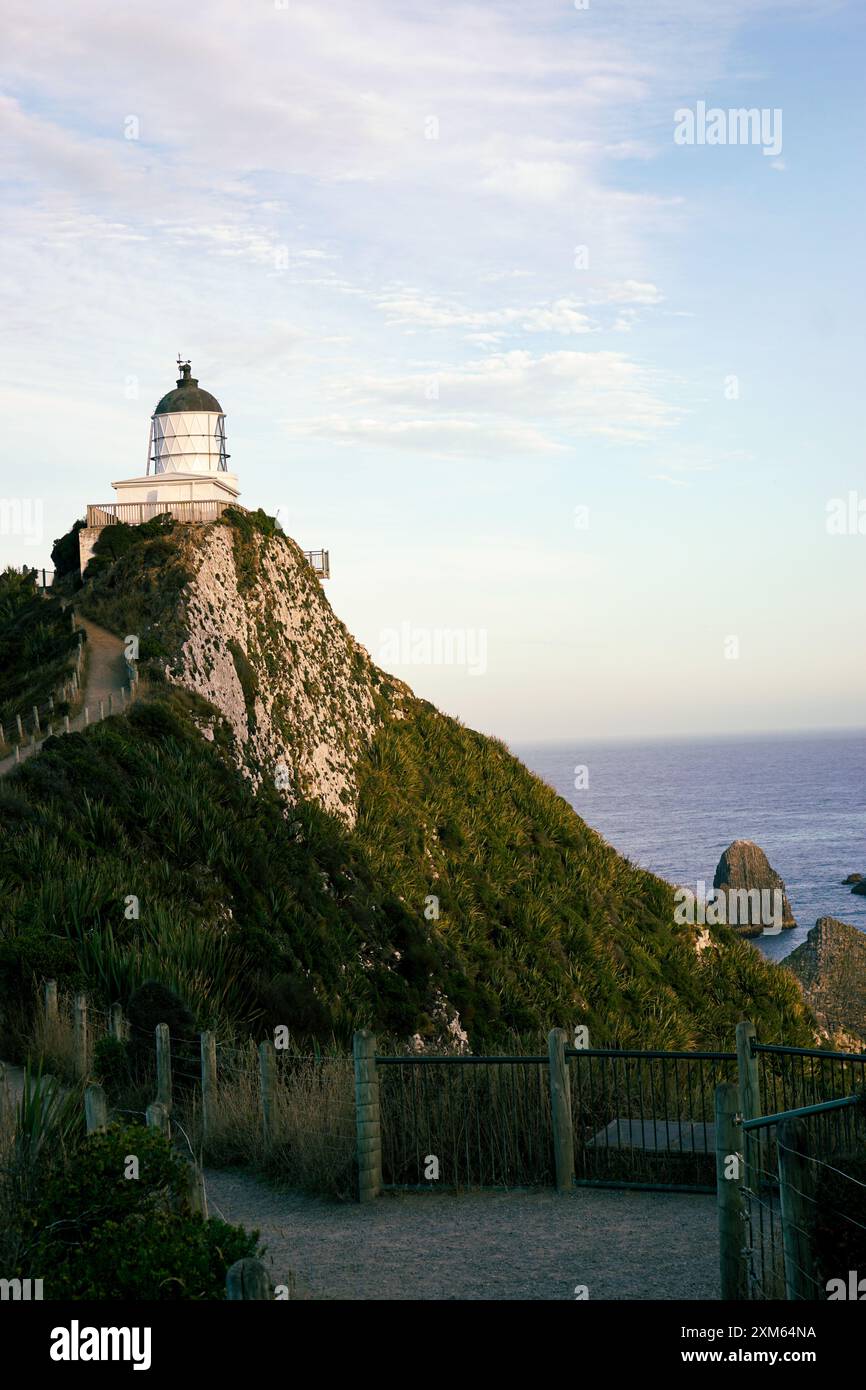 Iconic nugget point lighthouse hi-res stock photography and images - Alamy