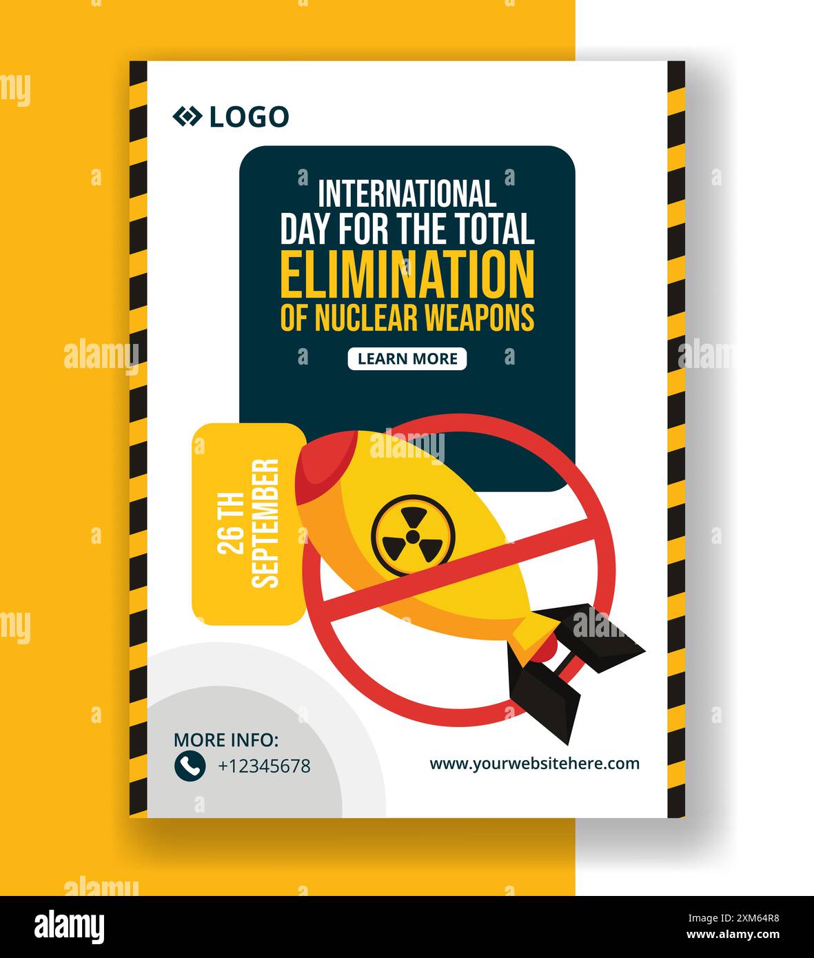 Day for the Total Elimination of Nuclear Weapons Vertical Poster Flat ...