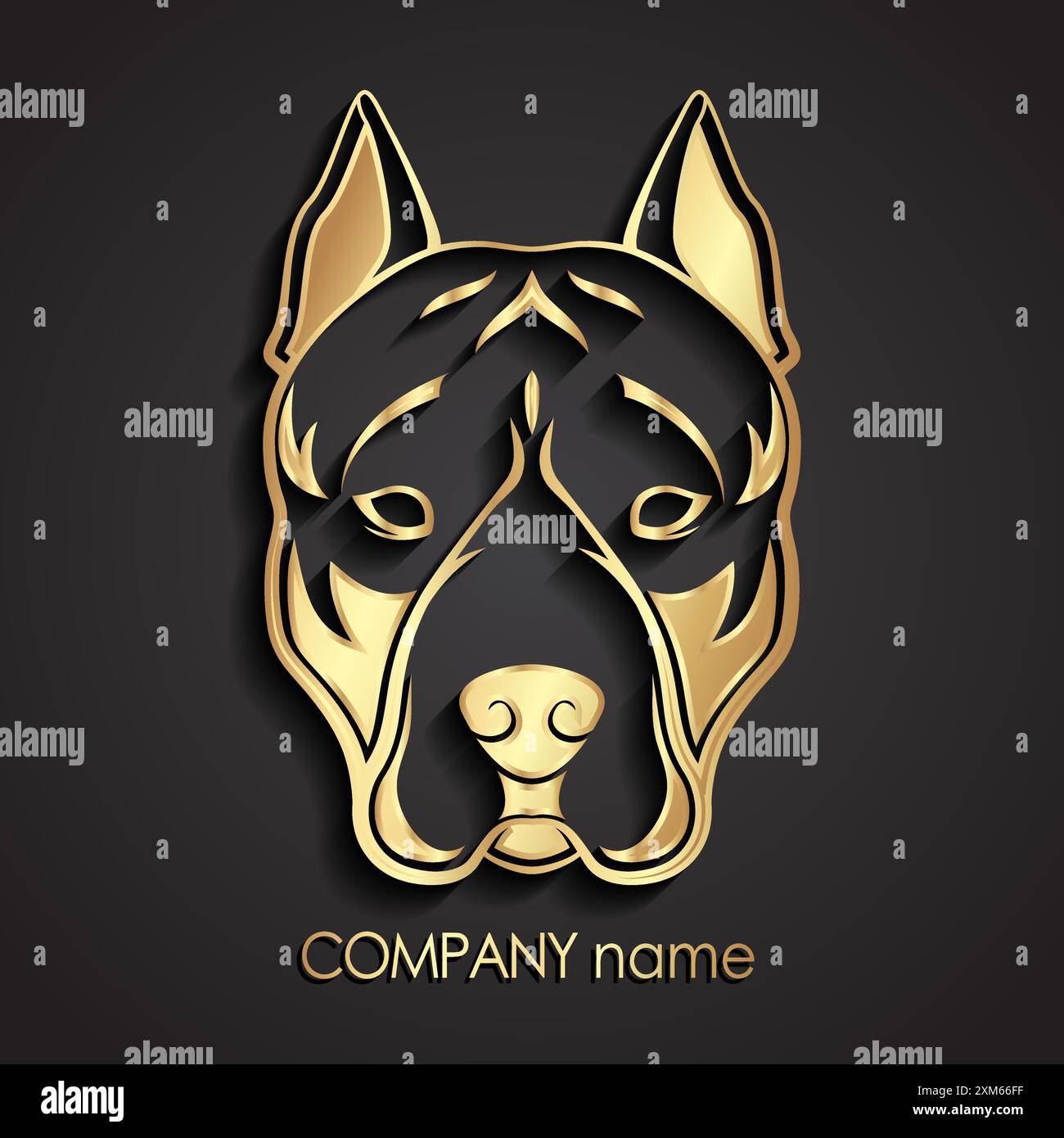 Pitbull logo hi-res stock photography and images - Alamy