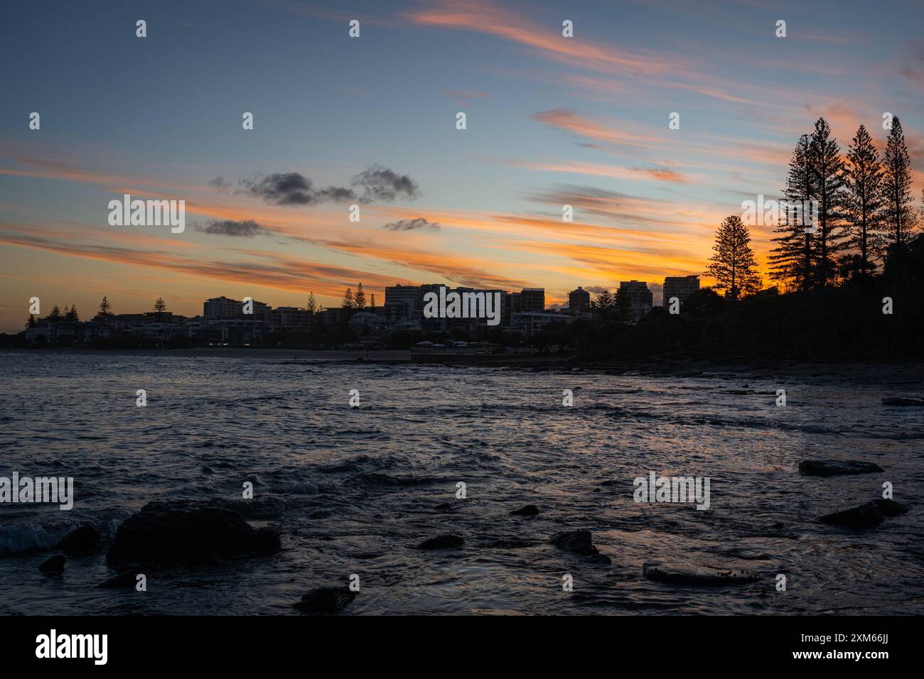 Caloundra’s Sunset Reflection Stock Photo - Alamy