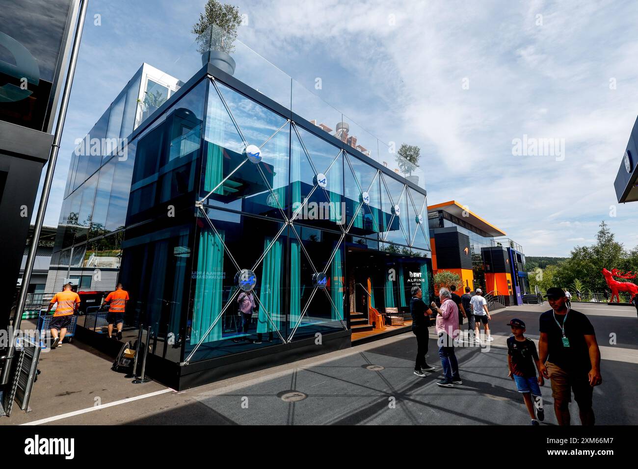 Alpine F1 Team motorhome hospitality during the Formula 1 Rolex Belgian ...