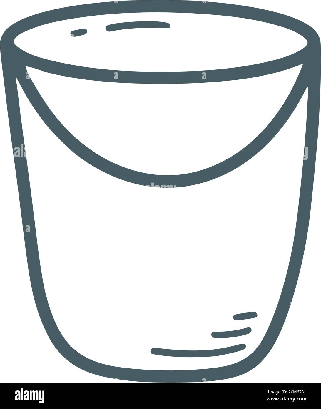 Empty bucket Stock Vector Images - Alamy