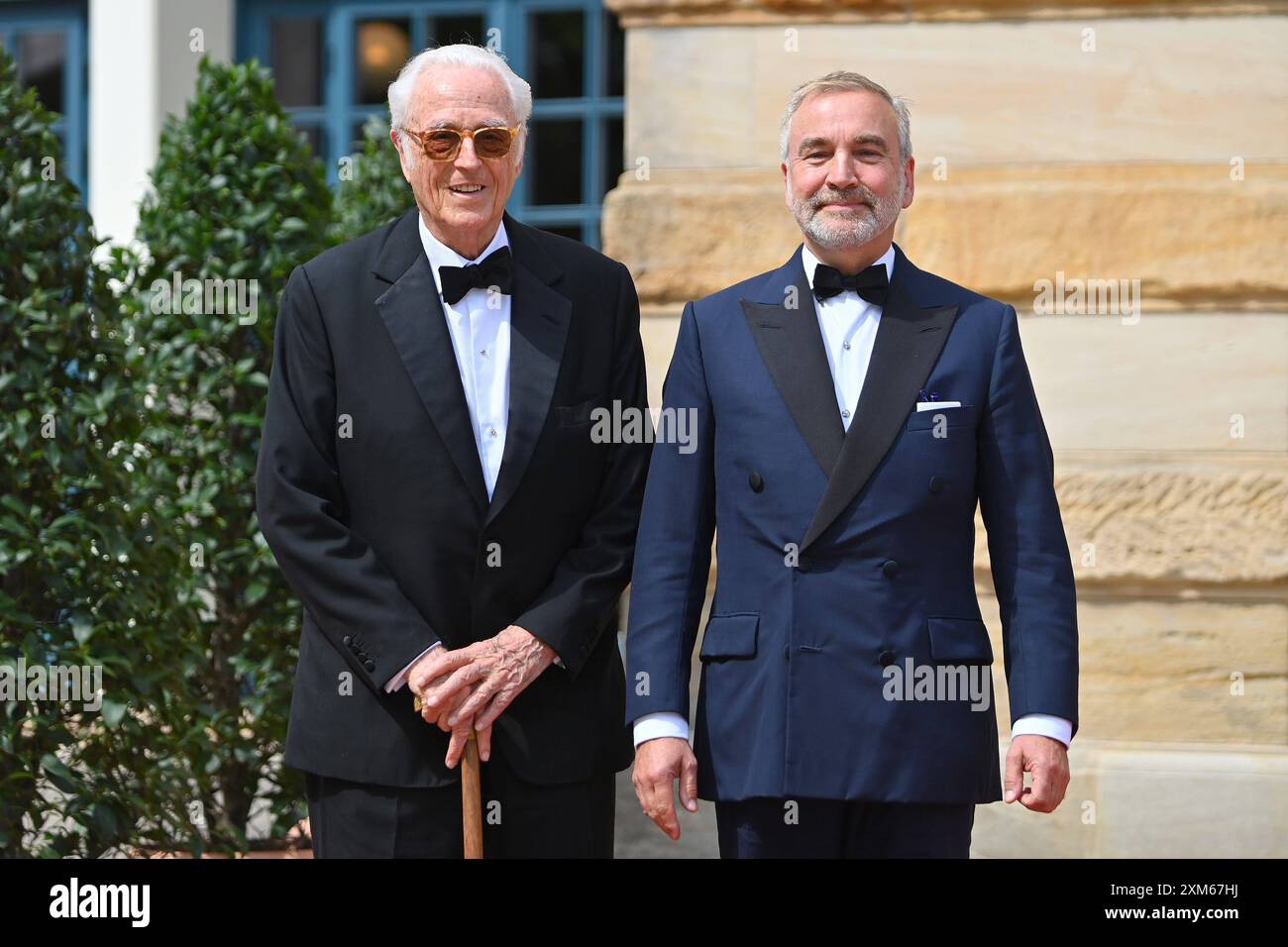 Herzog Franz von Bayern mit seinem Partner Thomas GREINWALD. Eroeffnung ...