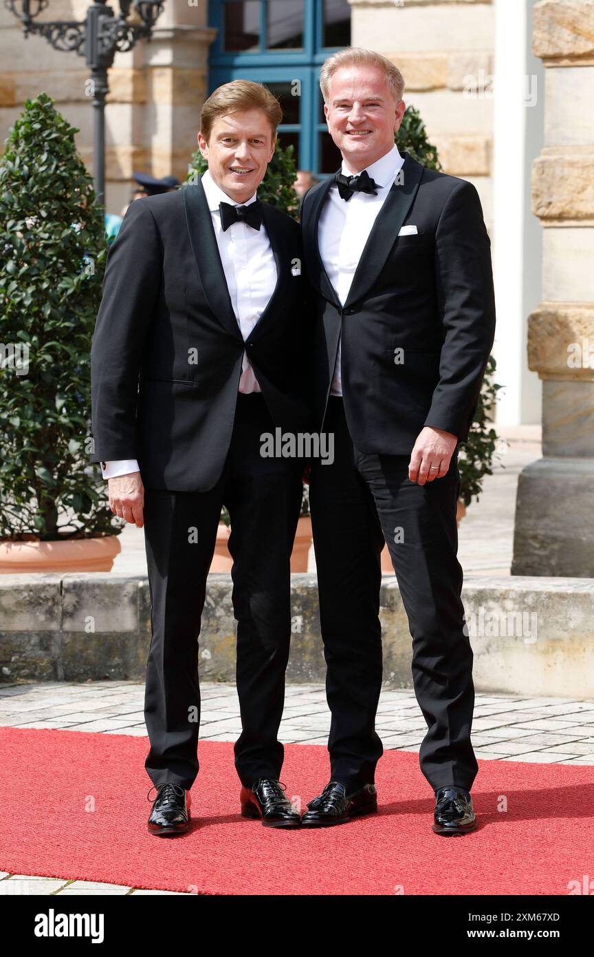 Bruno Meiser und Felix Raslag bei der Eröffnung der 112. Richard-Wagner ...