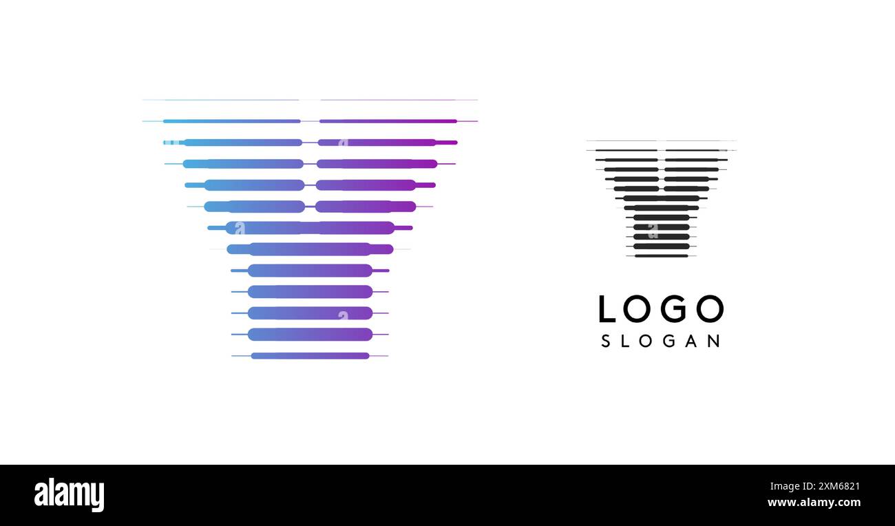 Heavy futuristic tech-inspired letter Y, dynamic gradient logo, bold ...