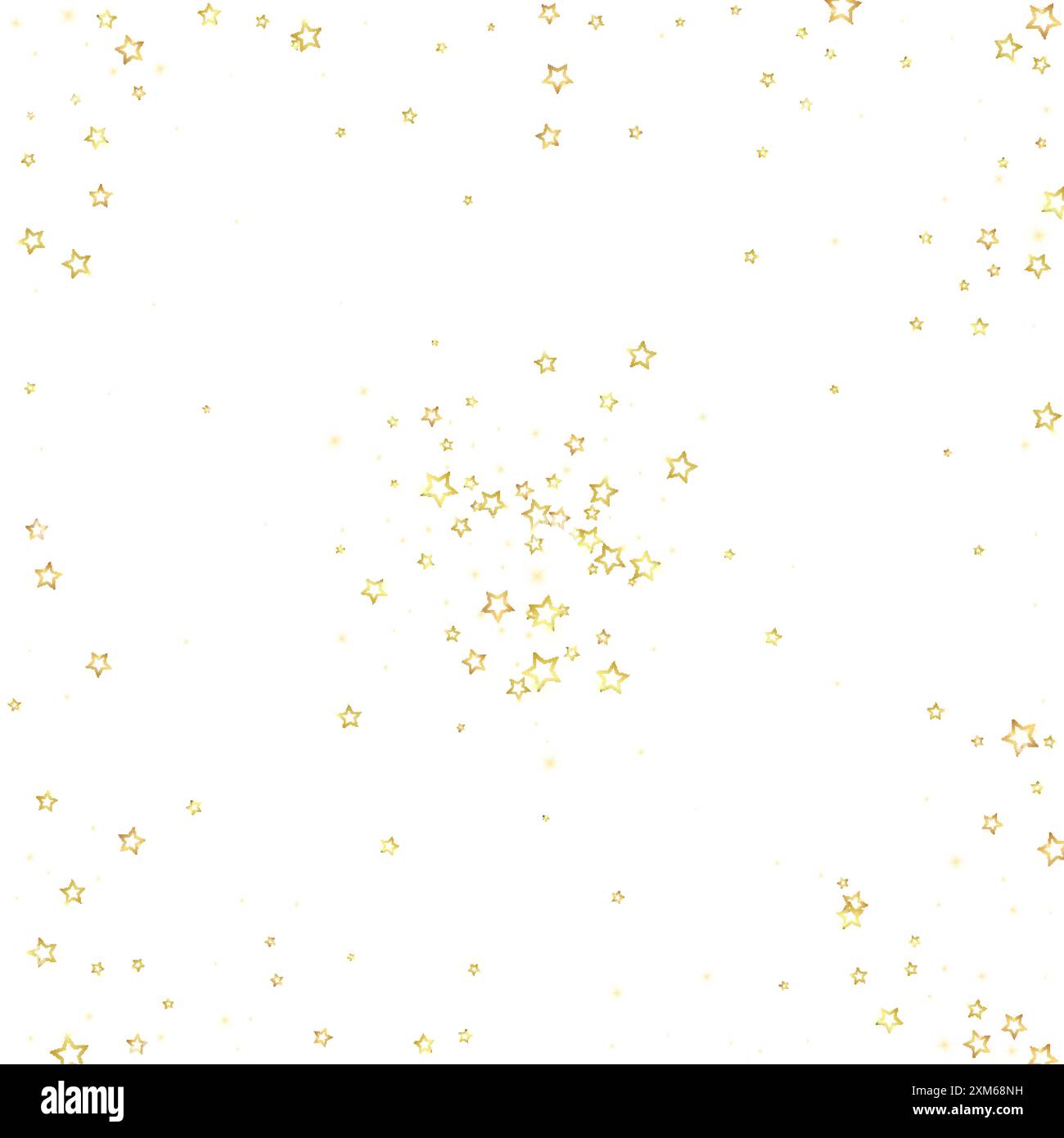 Twinkle stars scattered around randomly, flying, falling down, floating ...