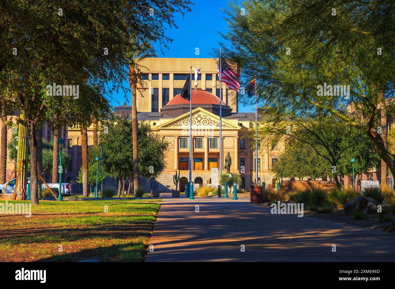Arizona State Capitol in Phoenix, viewed from Wesley Bolin Memorial ...