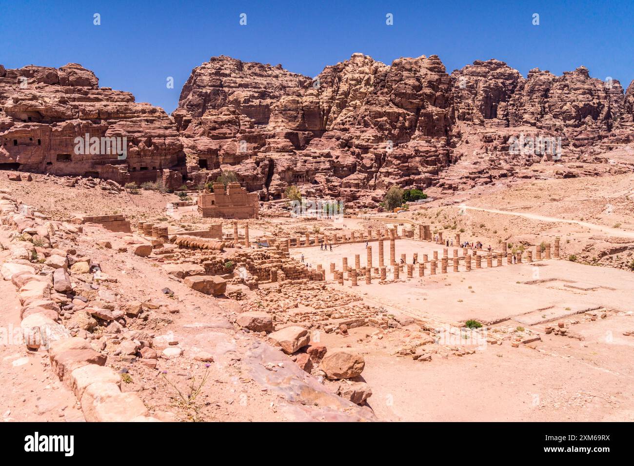 The Great Temple complex, UNESCO World Heritage Site of Petra, Jordan ...