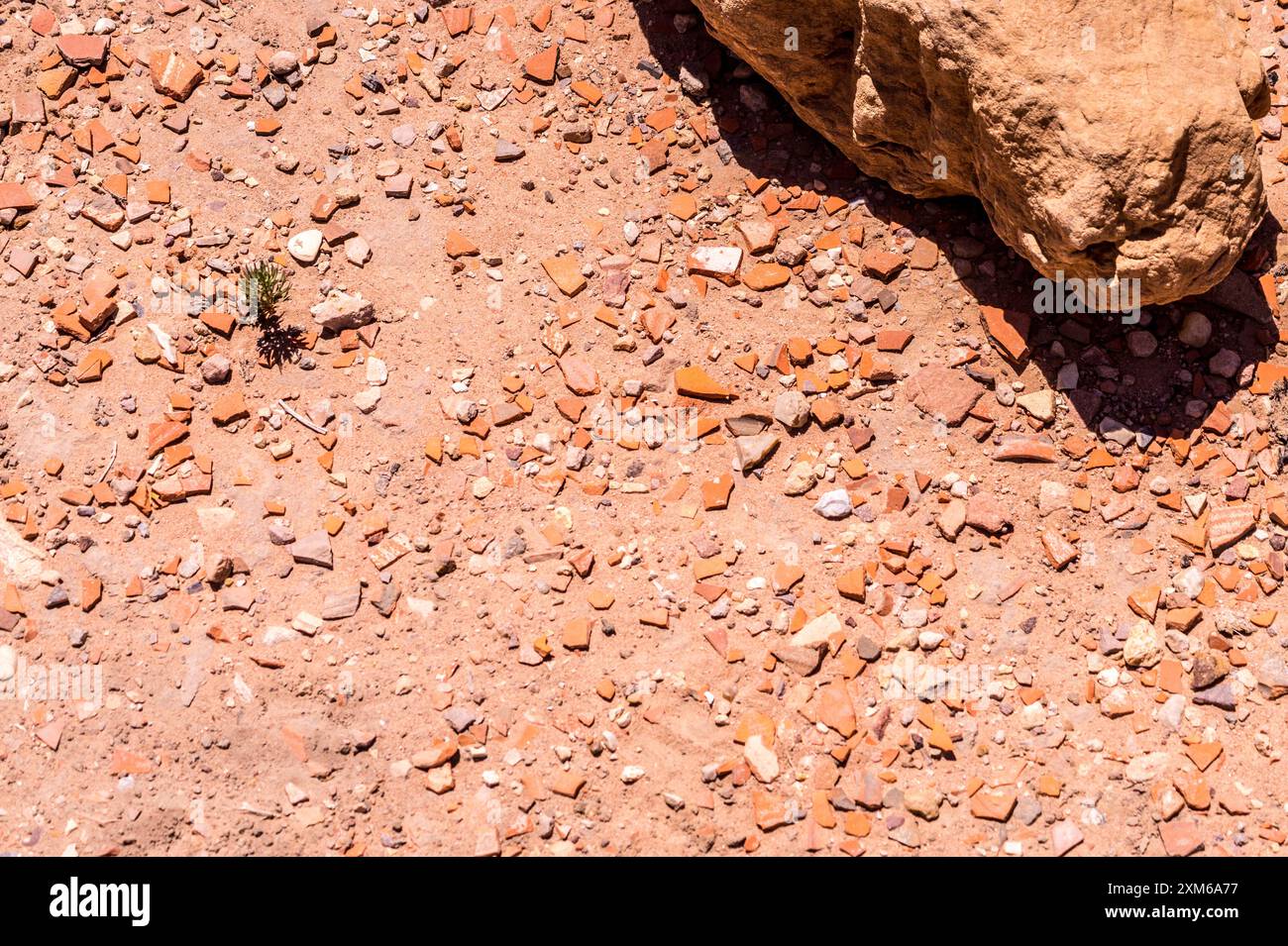 Unexcavated Roman potsherds in the Colonnaded Street, UNESCO World ...