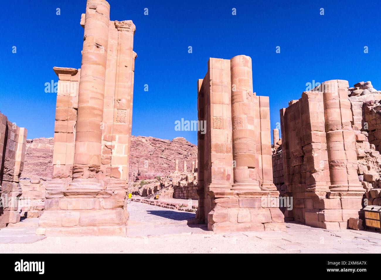 The Great Temple complex, UNESCO World Heritage Site of Petra, Jordan ...