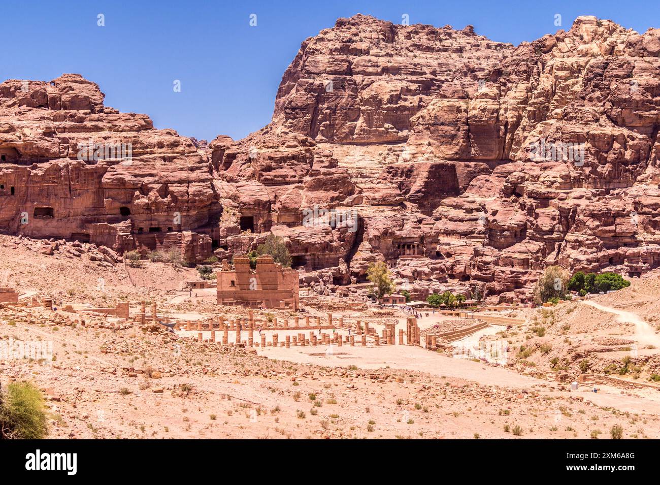 The Great Temple complex, UNESCO World Heritage Site of Petra, Jordan ...