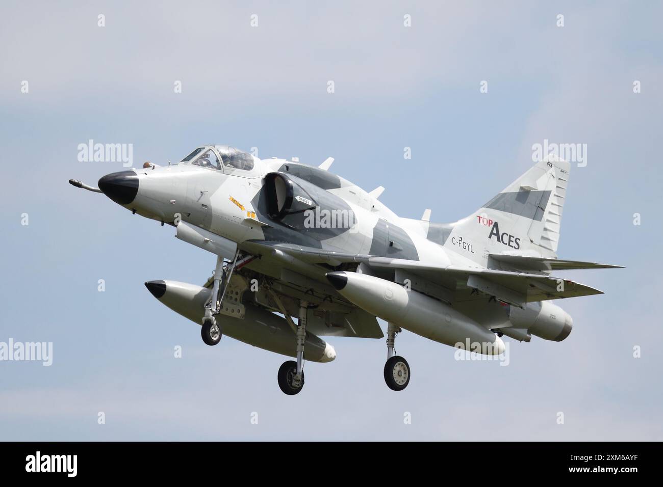 RAF Fairford, UK. 18 July 2024. Top Aces McDonnell Douglas A-4N Skyhawk ...