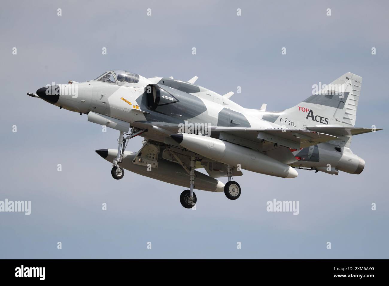 RAF Fairford, UK. 18 July 2024. Top Aces McDonnell Douglas A-4N Skyhawk ...