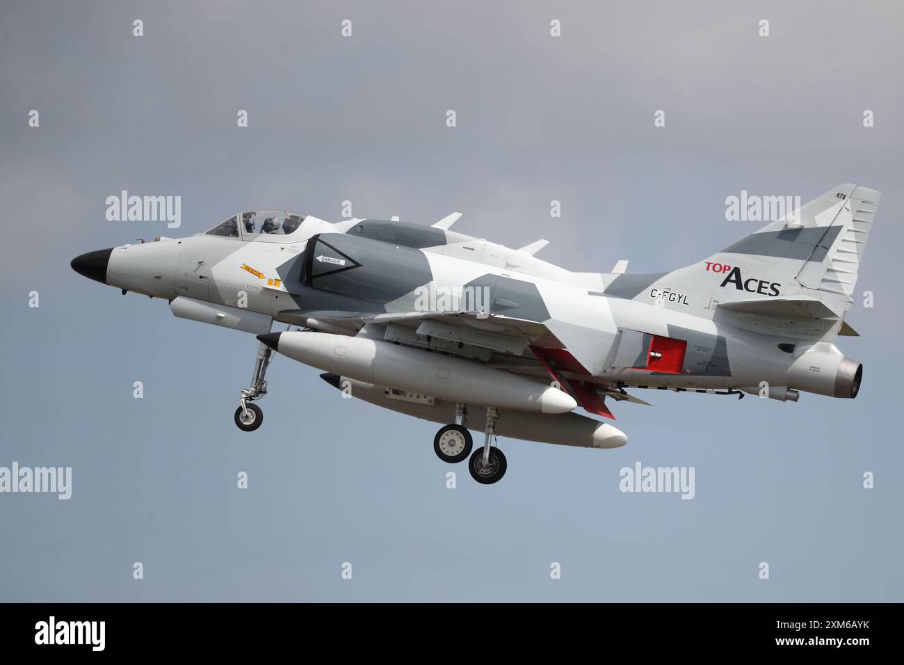 RAF Fairford, UK. 18 July 2024. Top Aces McDonnell Douglas A-4N Skyhawk ...