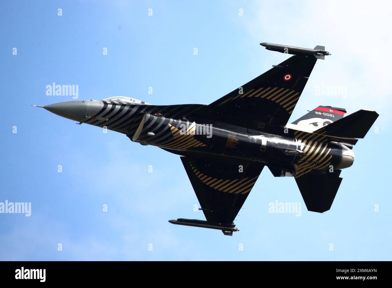 RAF Fairford, UK. 18 July 2024. A Turkish Lockheed Martin F-16 SoloTürk ...