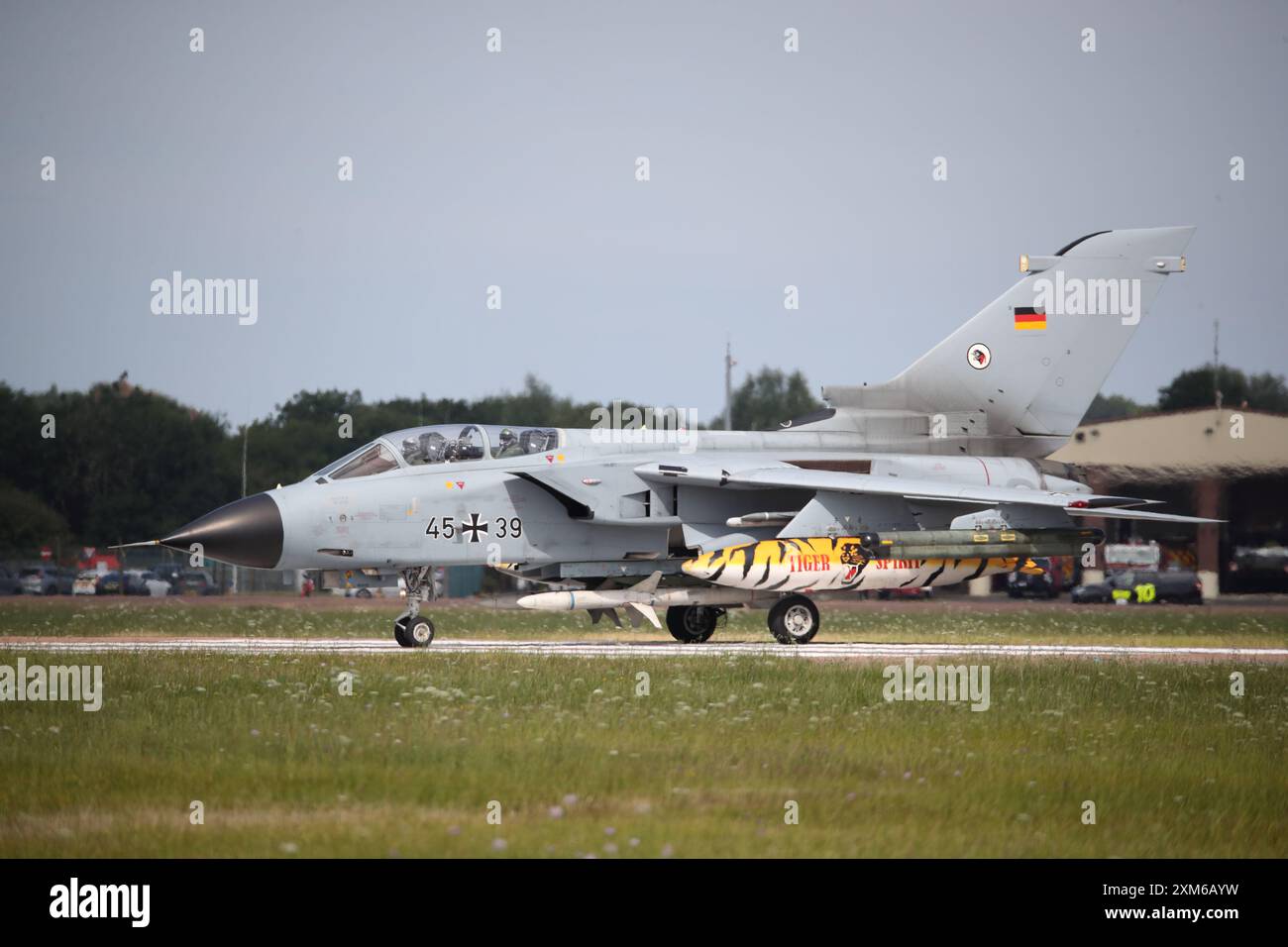 RAF Fairford, UK. 18 July 2024. German MRCA Tornado arrives at this ...