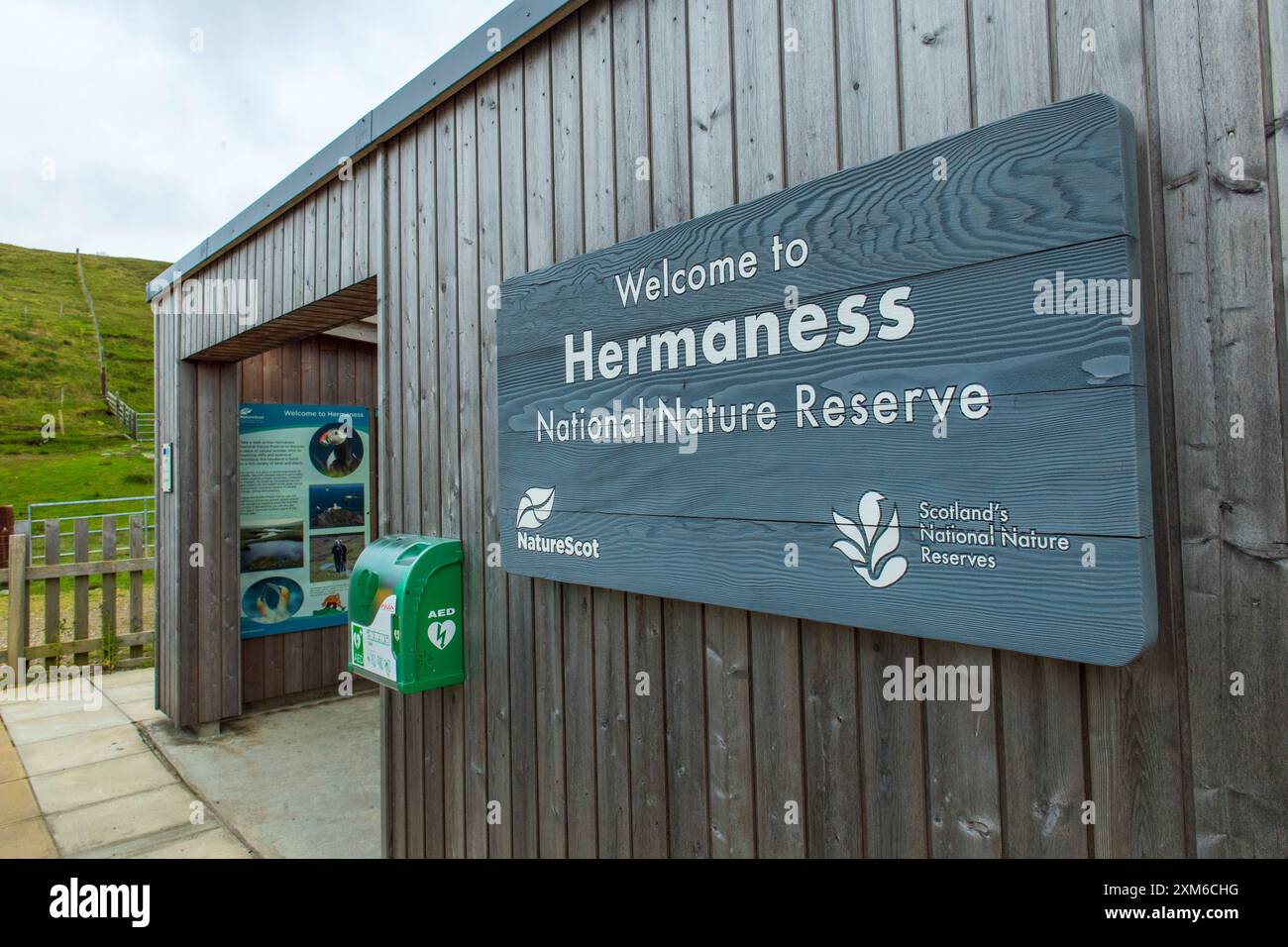 Hermaness Nature Reserve entrance in Unst Shetland Islands Stock Photo ...