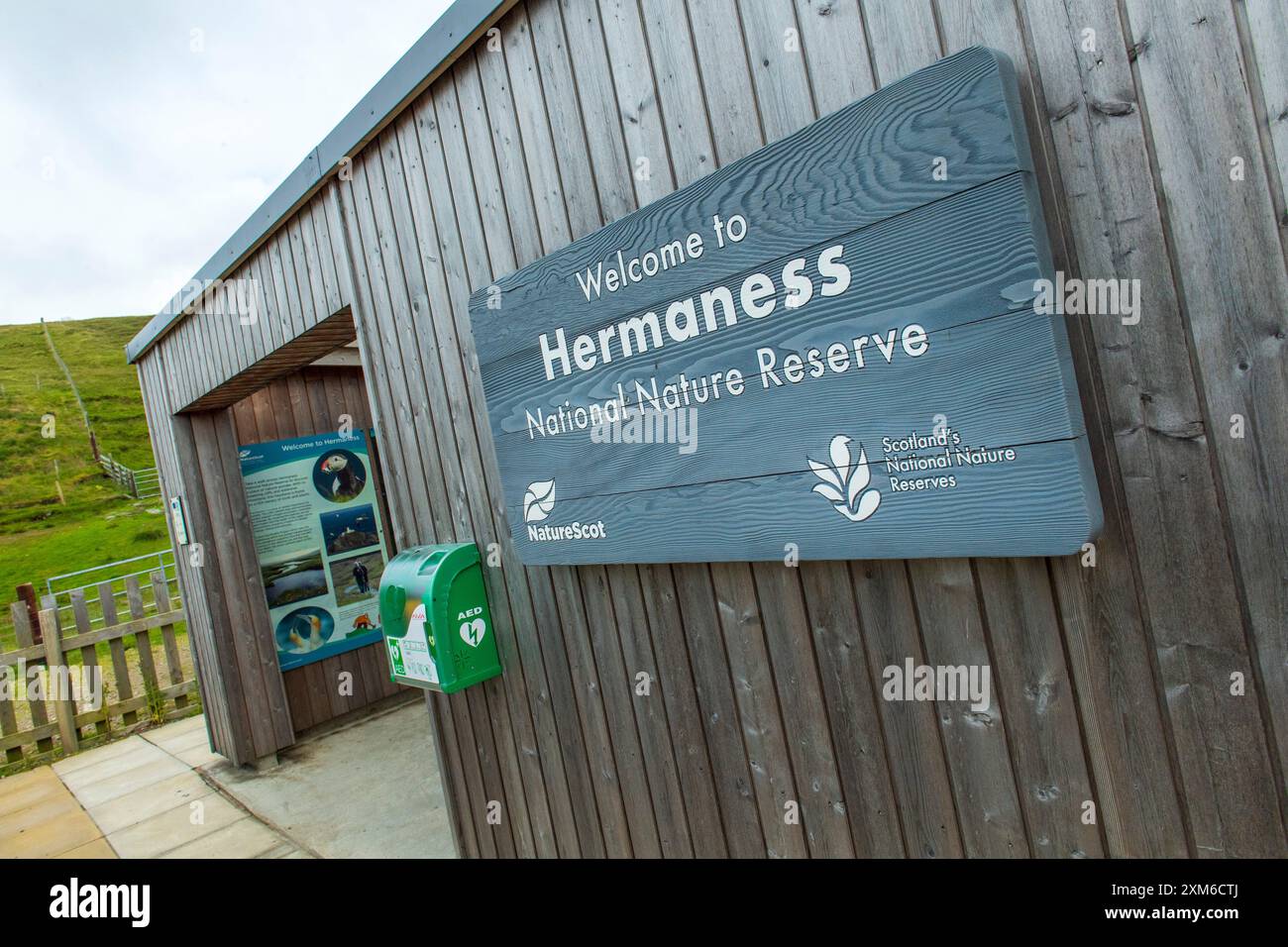Hermaness Nature Reserve entrance in Unst Shetland Islands Stock Photo ...