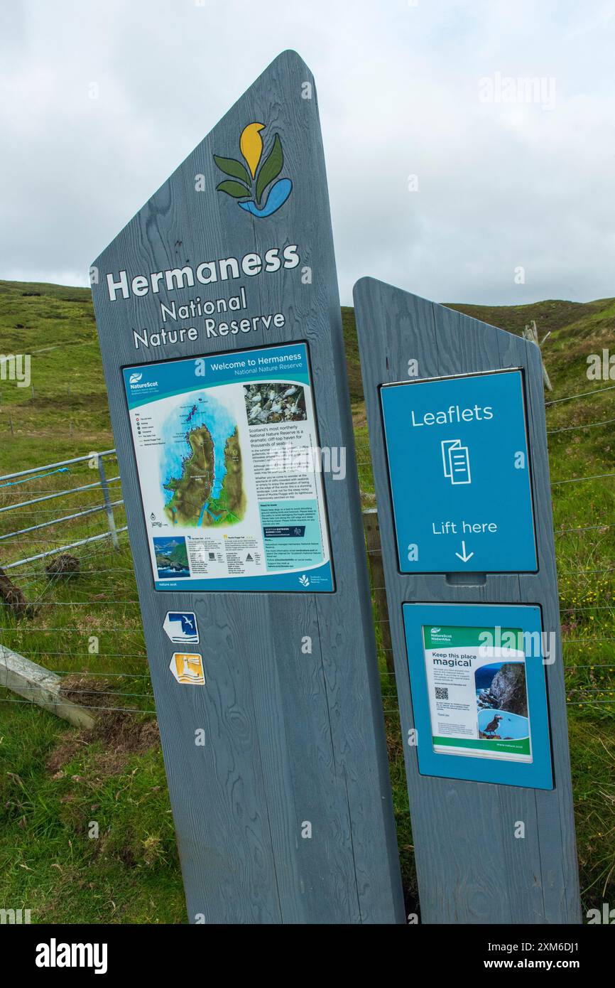 Hermaness Nature Reserve entrance in Unst Shetland Islands Stock Photo ...