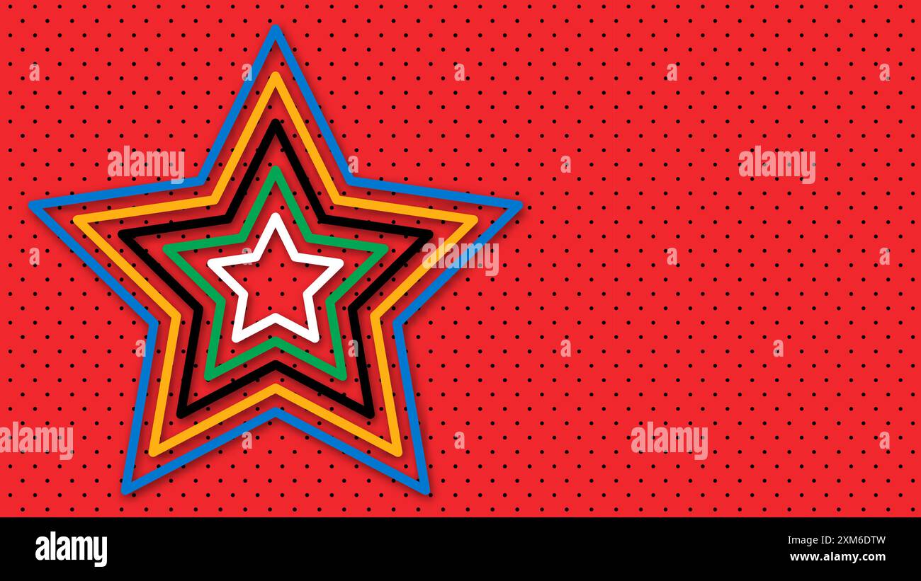 Abstract colored background for the Olympic Games. Geometric shapes in ...