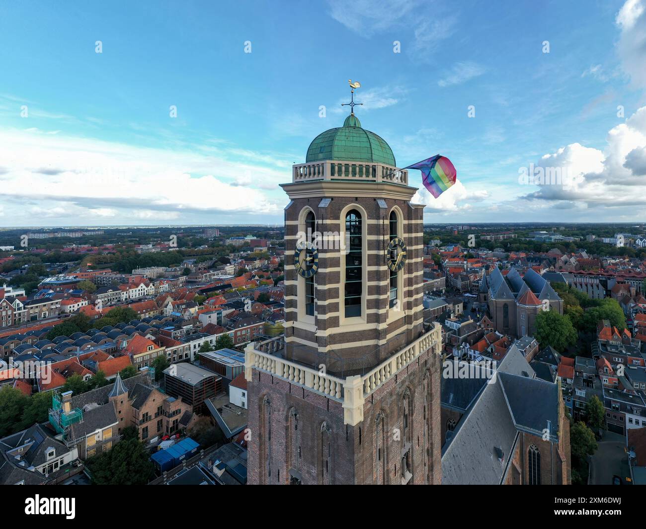 The landmark of Zwolle. De peperbus. LHBTI. High quality photo. Drone ...