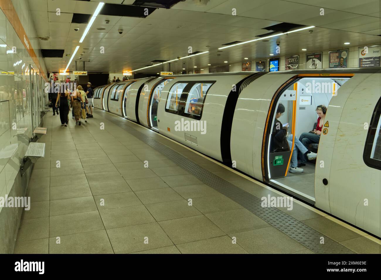 New glasgow subway trains hi-res stock photography and images - Alamy