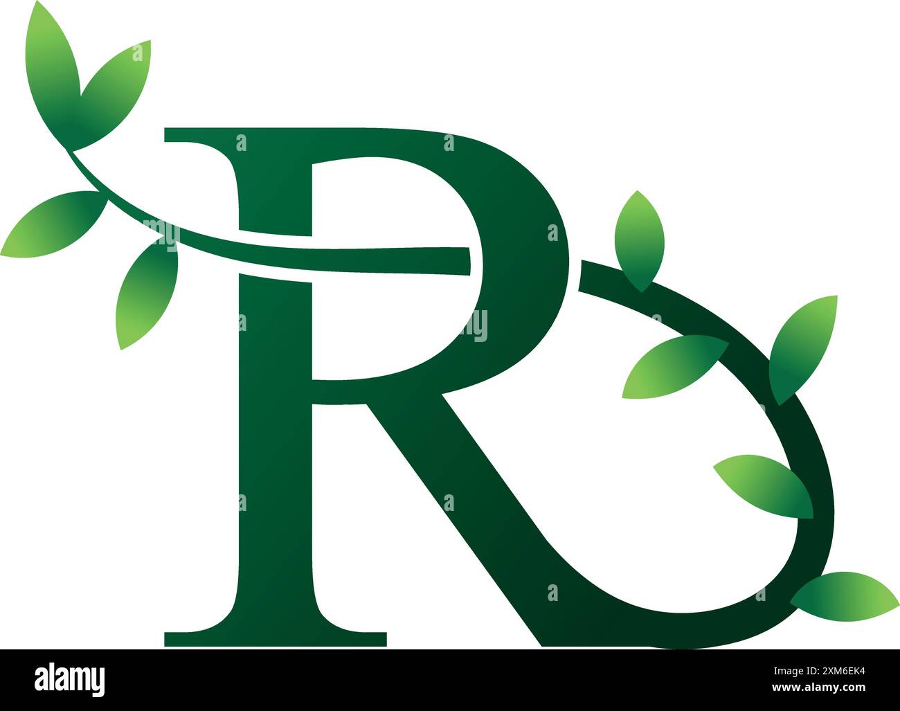 R leaf logo hi-res stock photography and images - Alamy