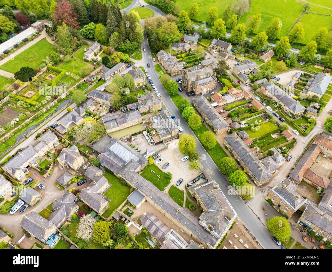 Aerial view ripley village hi-res stock photography and images - Alamy