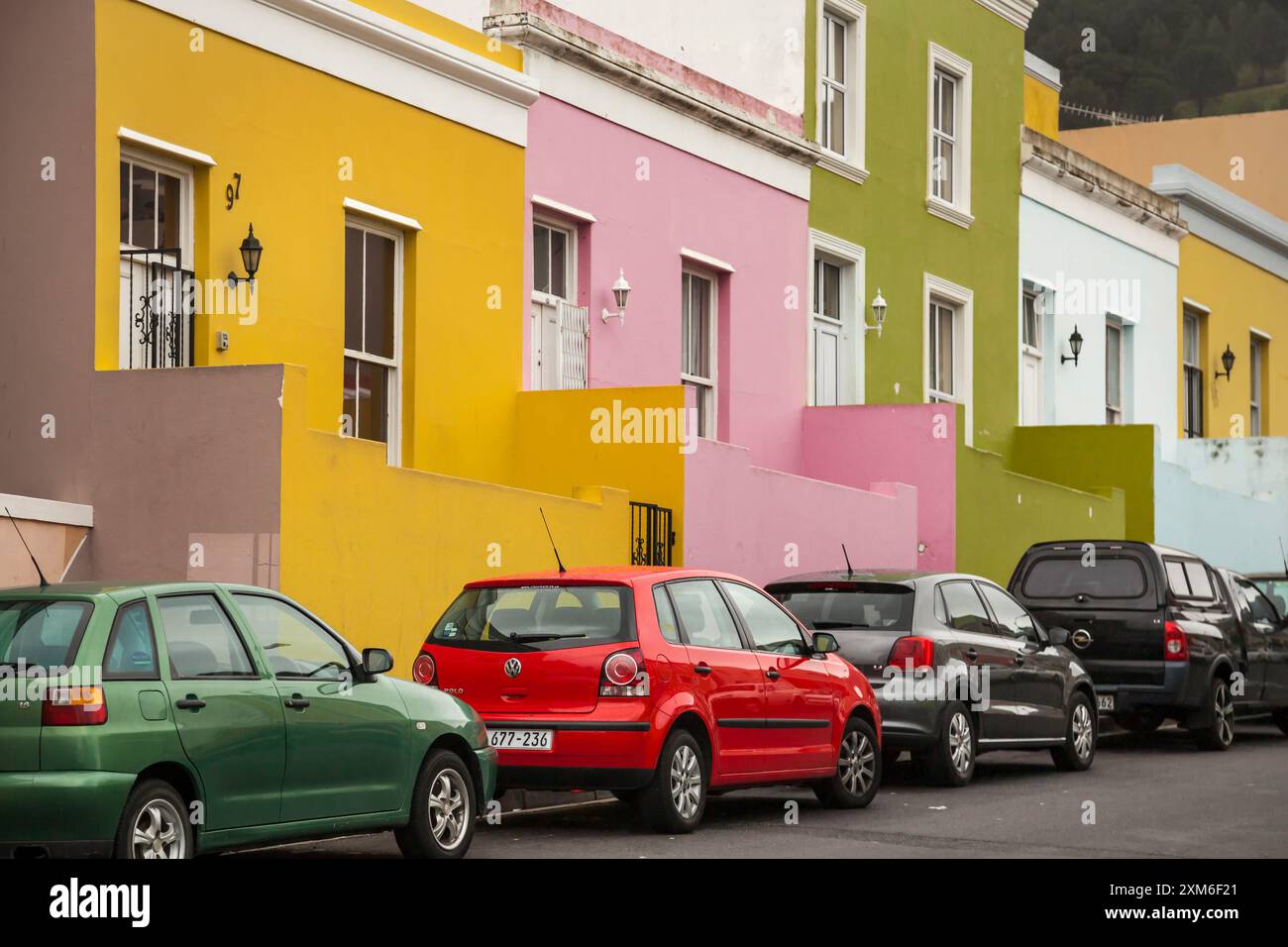 The colorful houses of Bo-Kaap area Stock Photo - Alamy