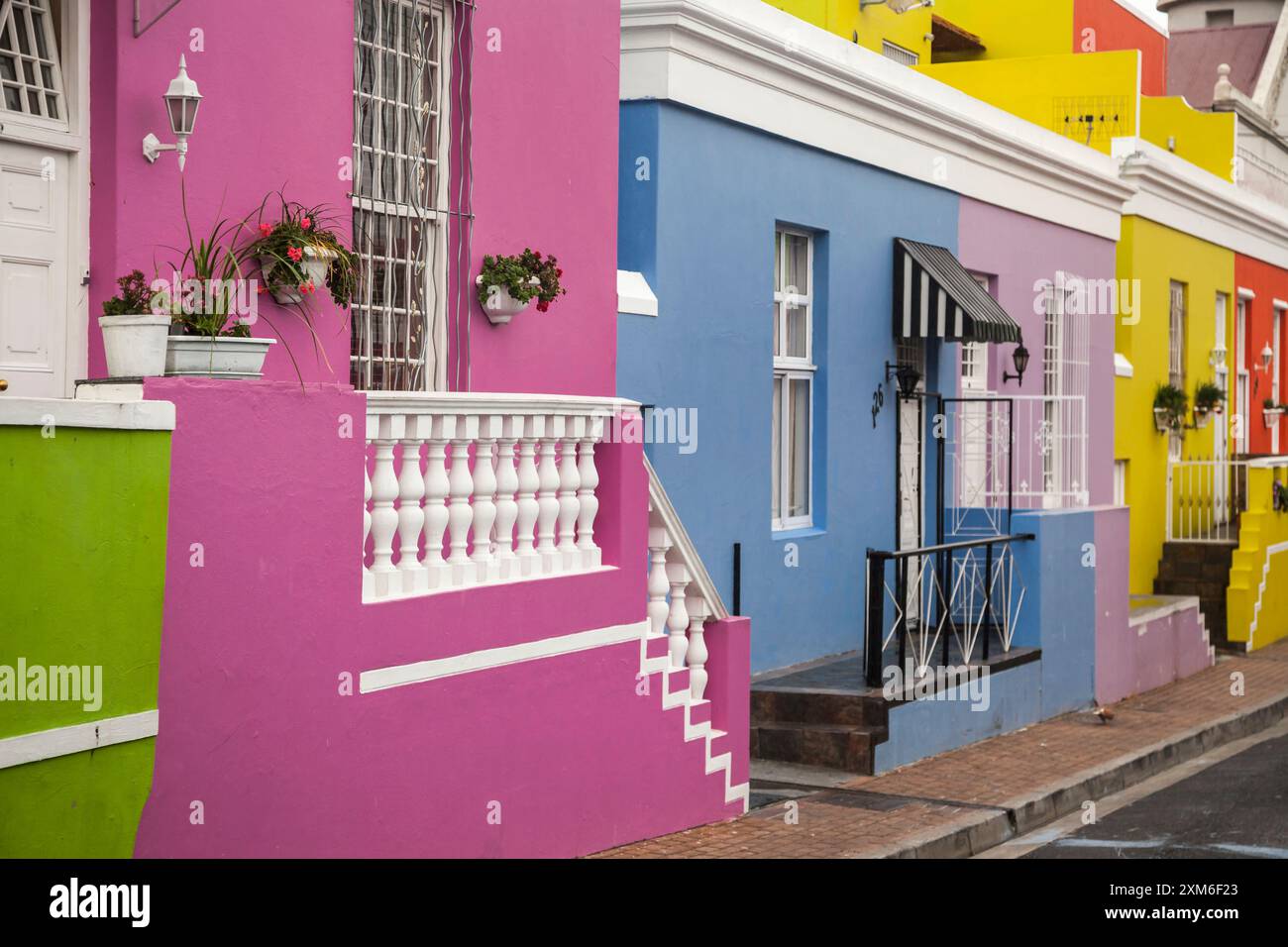 The colorful houses of Bo-Kaap area Stock Photo - Alamy