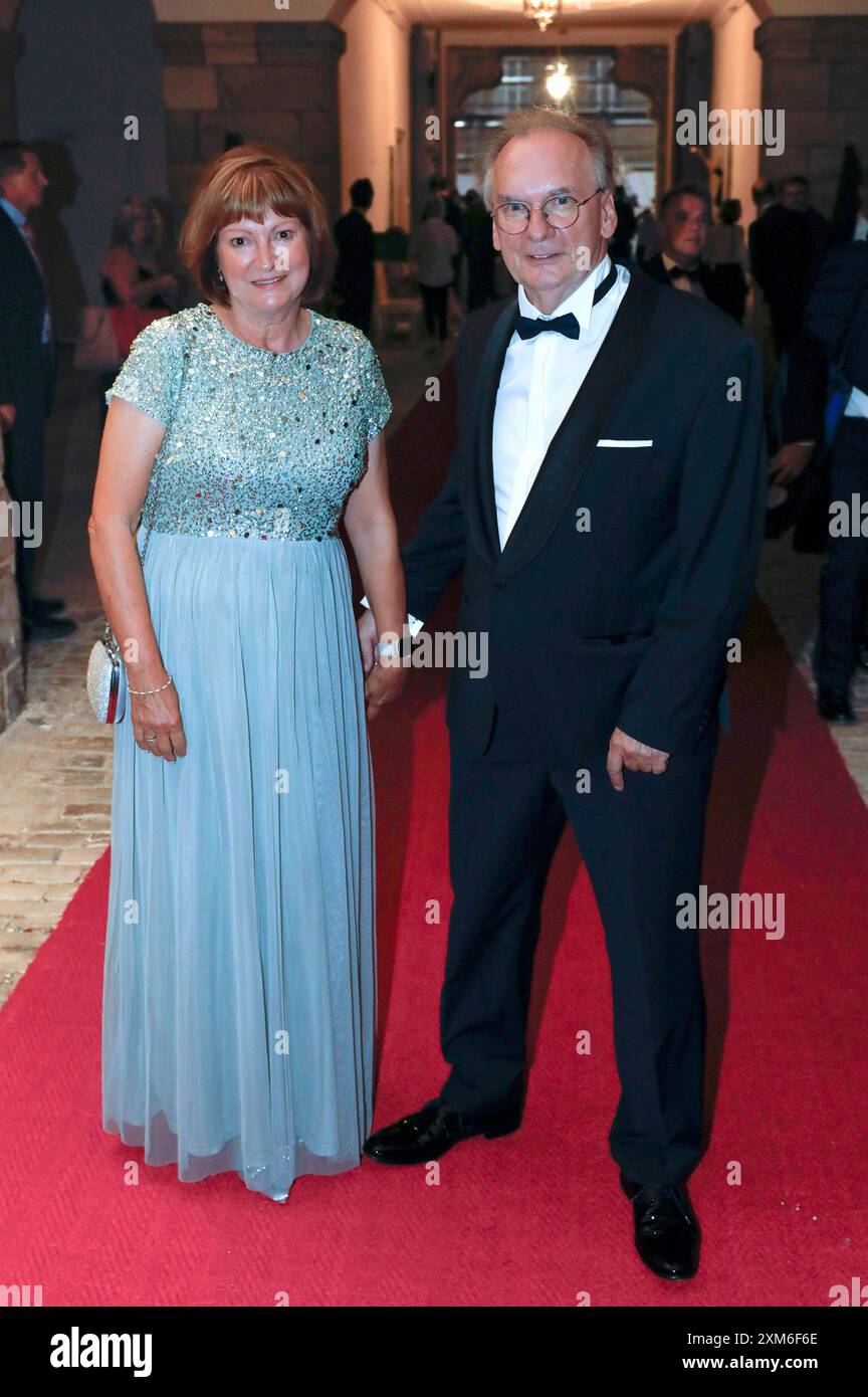 Reiner Haseloff mit Ehefrau Gabriele Haseloff beim Staatsempfang nach ...