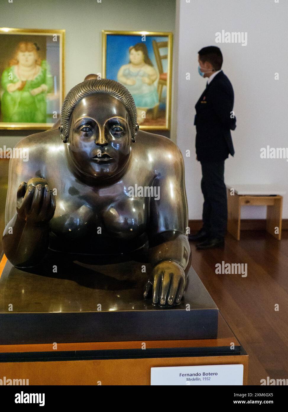 Bogotá Colombia - Dec 2, 2021: The sculpture of Fernando Botero in ...