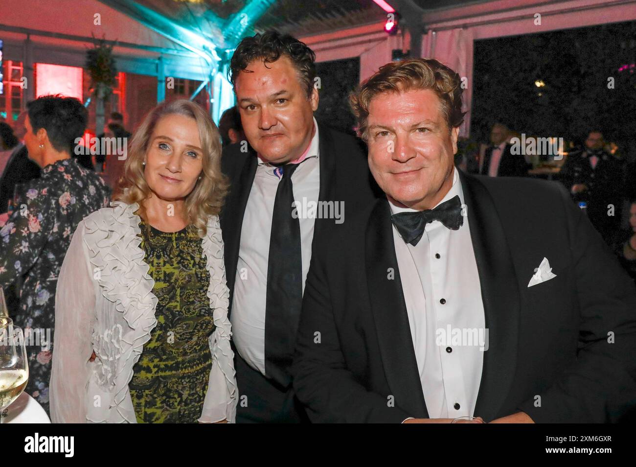 Gast, Marius Ruhland und Francis Fulton-Smith beim Staatsempfang nach ...