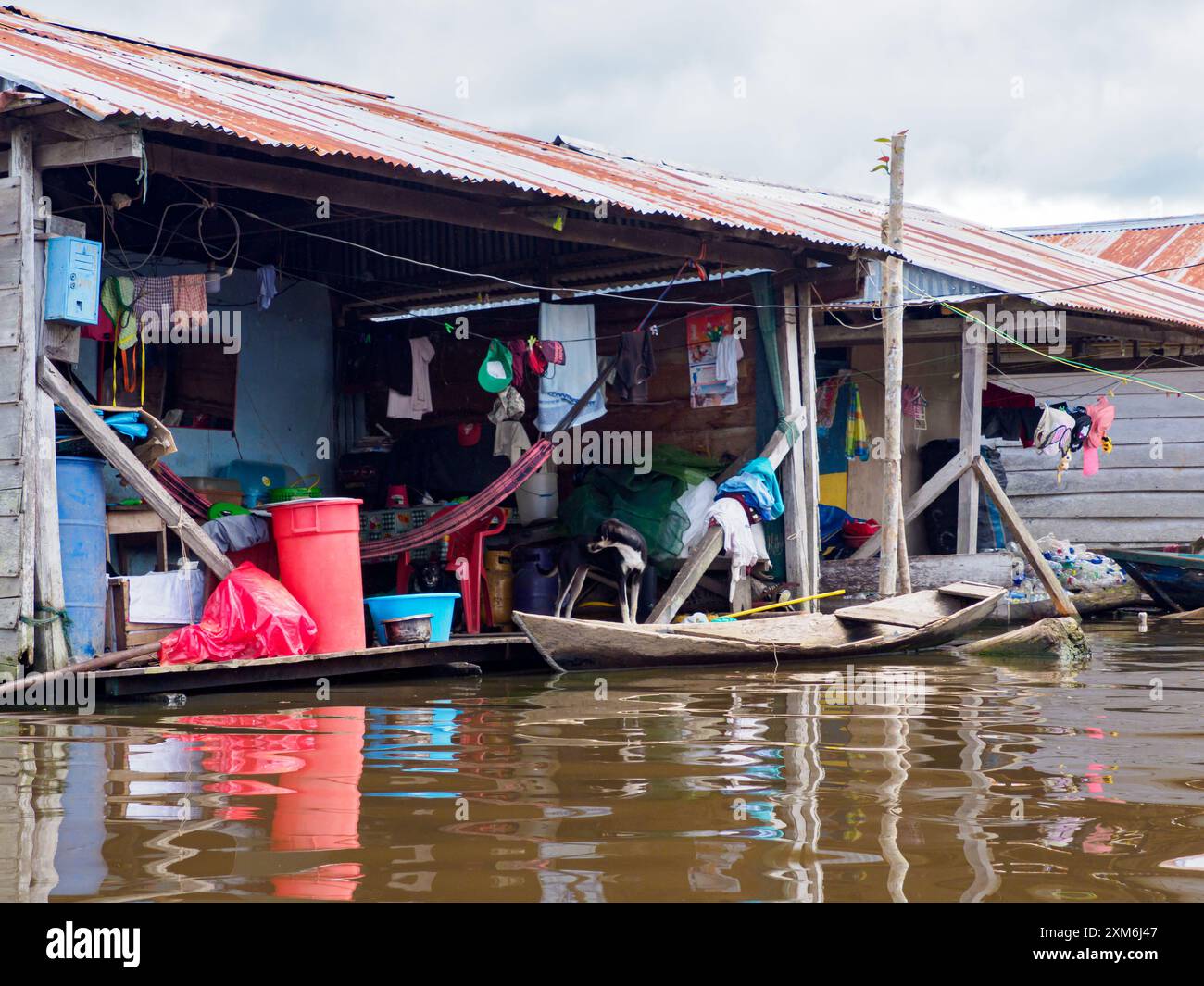 Iquitos, Peru - Apr, 2022: Floating shantytown of Belén, consisting of ...