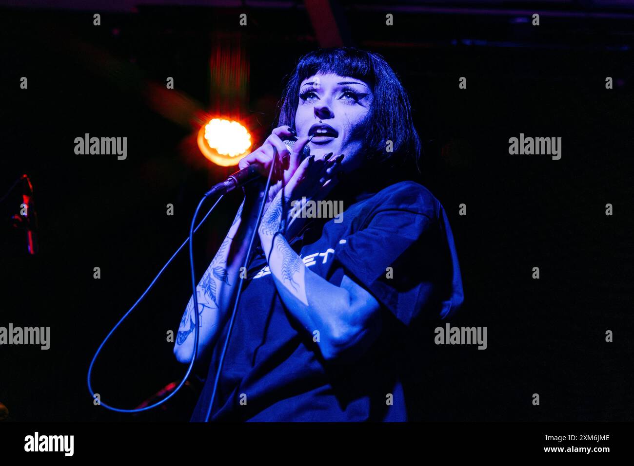 Milan, Italy, 27th April 2024. Goth pop singer HARPY performs live at ...