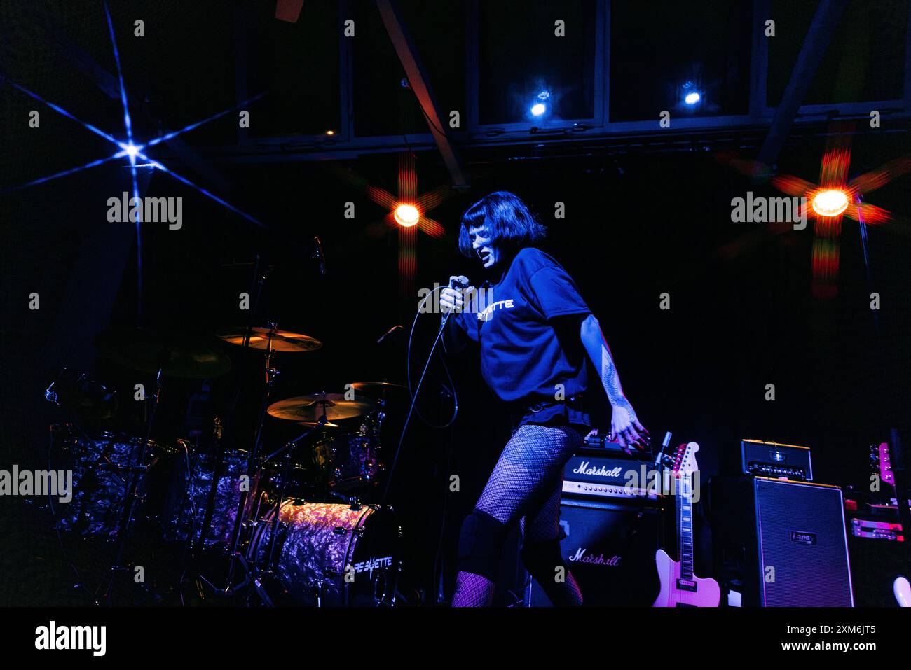 Milan, Italy, 27th April 2024. Goth pop singer HARPY performs live at ...