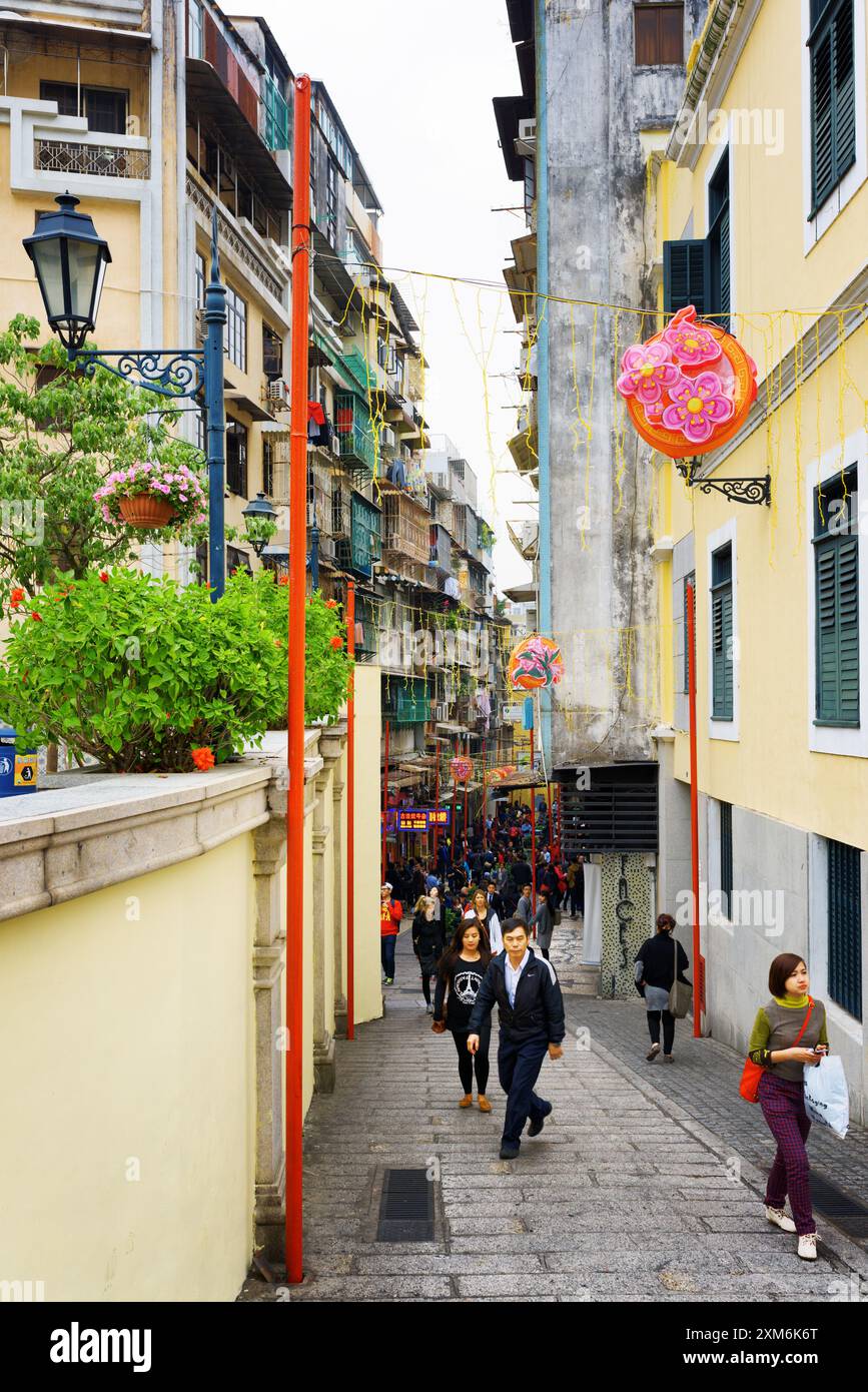 Macao streets hi-res stock photography and images - Alamy