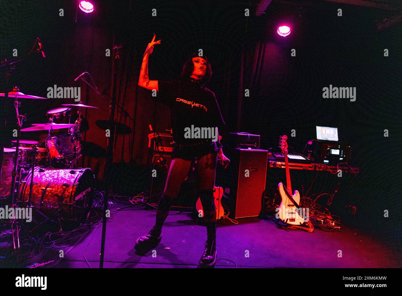 Milan, Italy, 27th April 2024. Goth pop singer HARPY performs live at ...