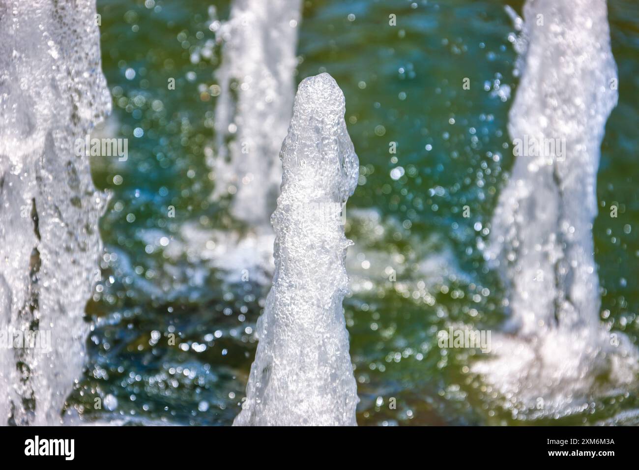 jet of water flowing up, witha big splash, backdrop Stock Photo - Alamy