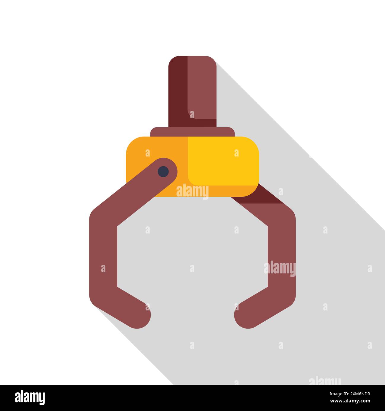 Robotic arm is opening and closing, ready to grab an object Stock ...
