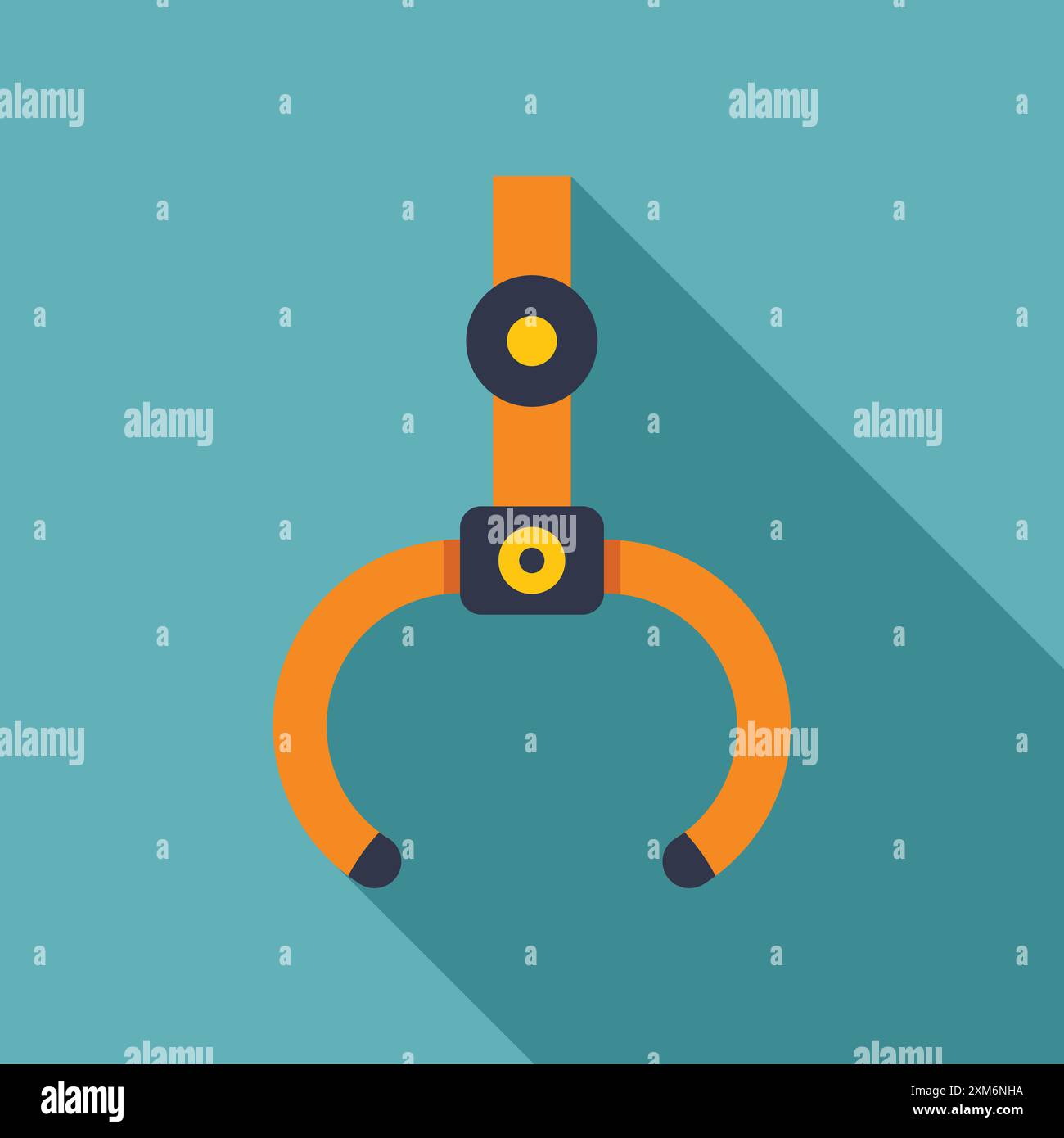Industrial robotic arm manipulator is picking up an object Stock Vector Image & Art - Alamy