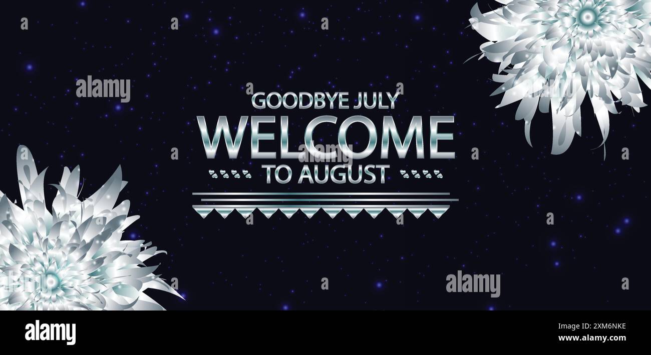 Turning the Page Saying Goodbye to July and Welcoming August Stock ...