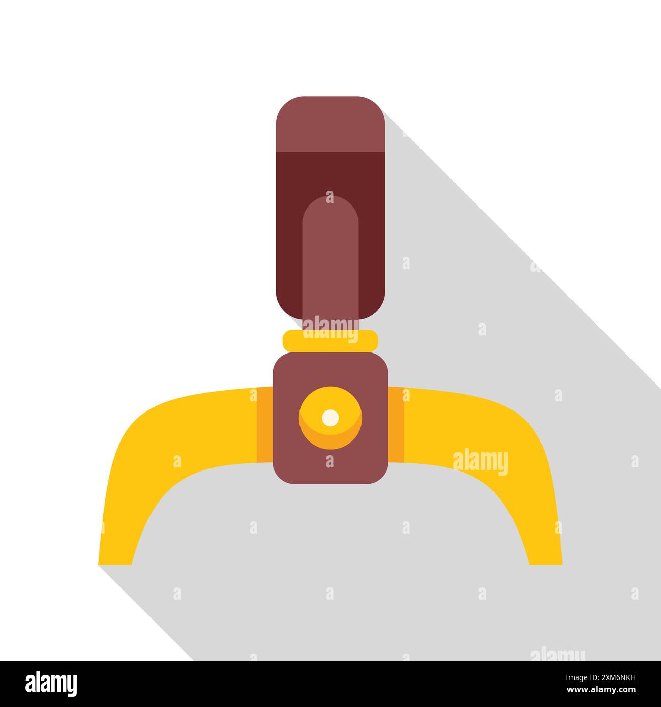 Robotic arm picking up an object, in flat design with long shadow Stock ...