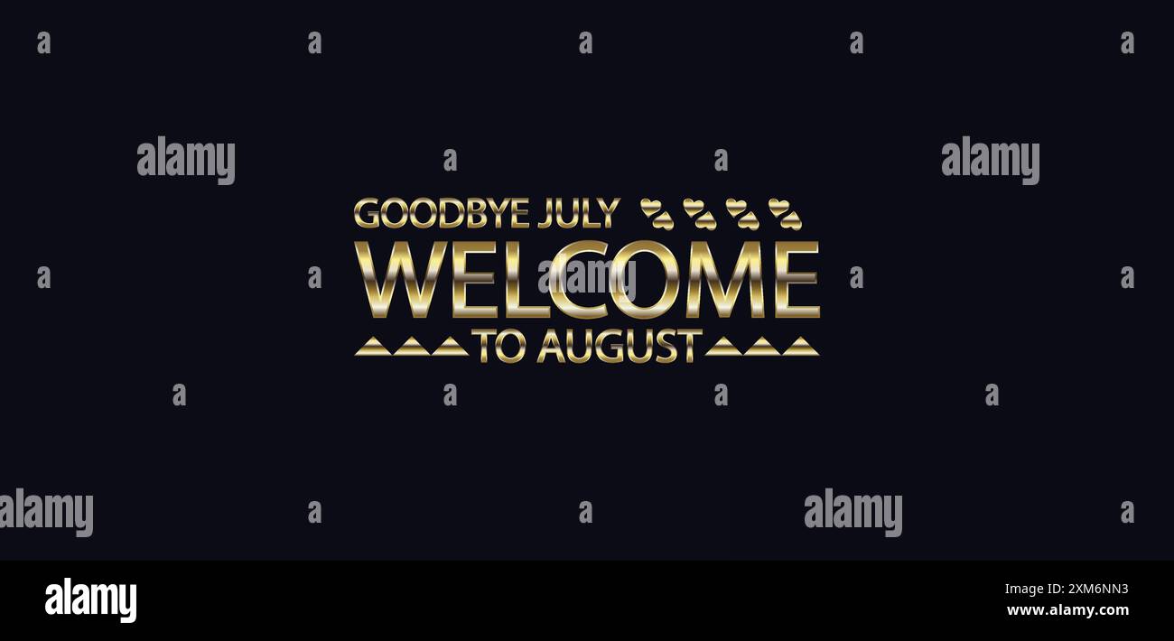 Turning the Page Saying Goodbye to July and Welcoming August Stock ...