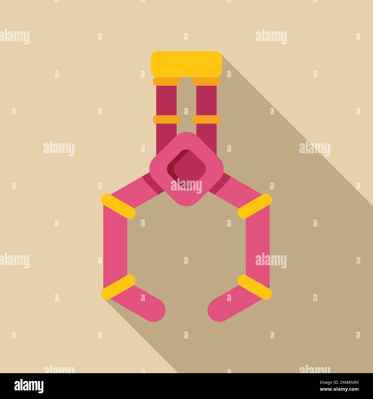 Robotic arm holding something with three fingers, industrial robotic ...