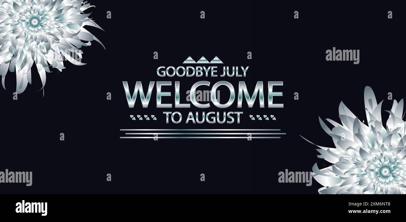 Turning the Page Saying Goodbye to July and Welcoming August Stock ...