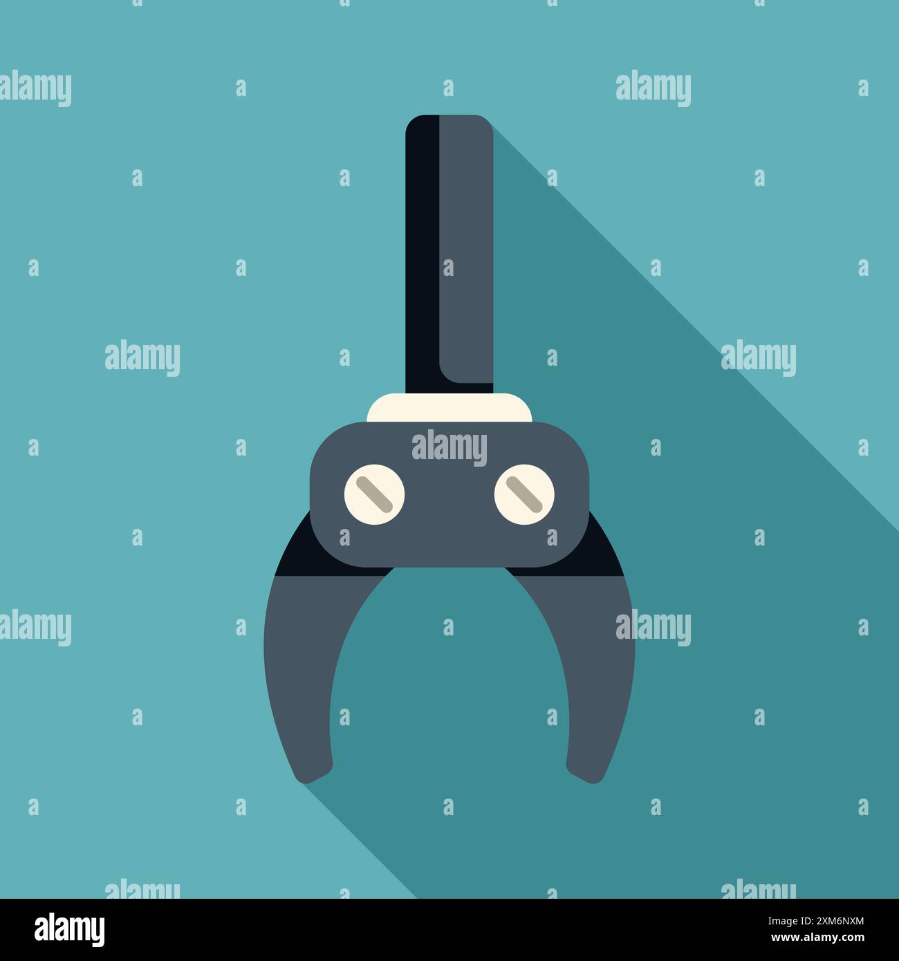 Robotic arm manipulator holding something with two fingers, robotics technology concept Stock ...