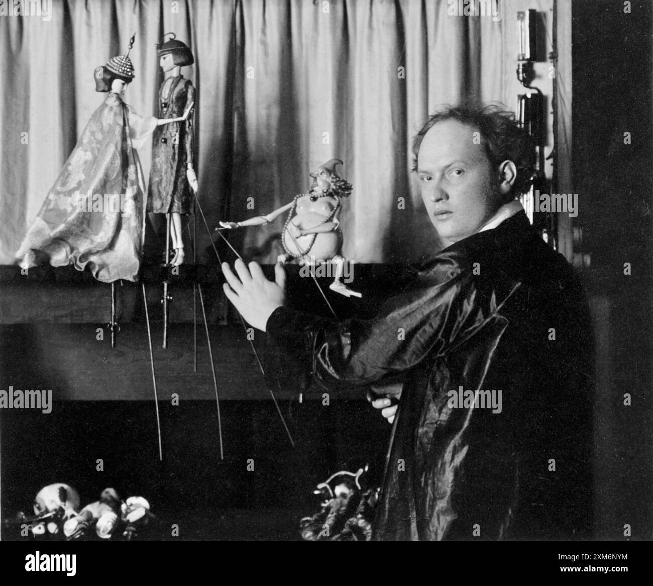 Richard Teschner with Puppets - 1914 Stock Photo - Alamy